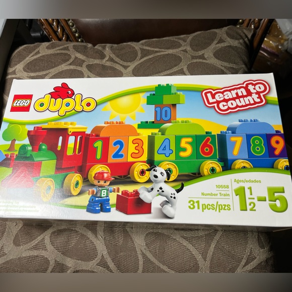 lego/Duplo | Toys | Rare New Duplo Learn To Count Number Train 3 Piece ...
